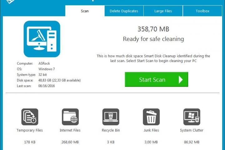 Smart Disk Cleanup – 智能磁盘清理工具[Windows][$29.95→0] – 爱诺言限免