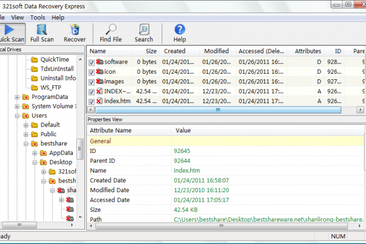321Soft Data Recovery Express – 数据恢复软件[Windows][$29.95→0] – 爱诺言限免