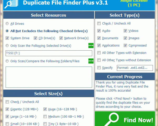 Duplicate File Finder Plus – 重复文件查找工具[Windows][$29.99→0] – 爱诺言限免
